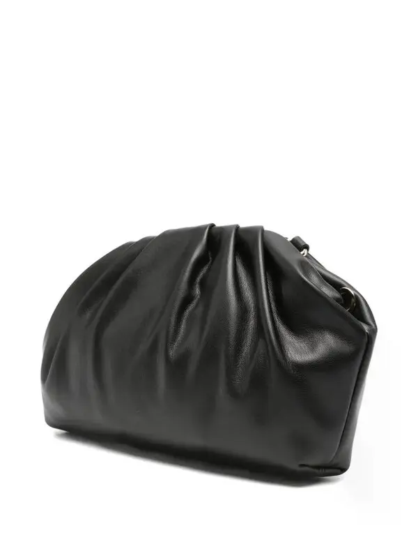 MARC ELLIS Daphne Eyelet-embellished Ruched Clutch Bag