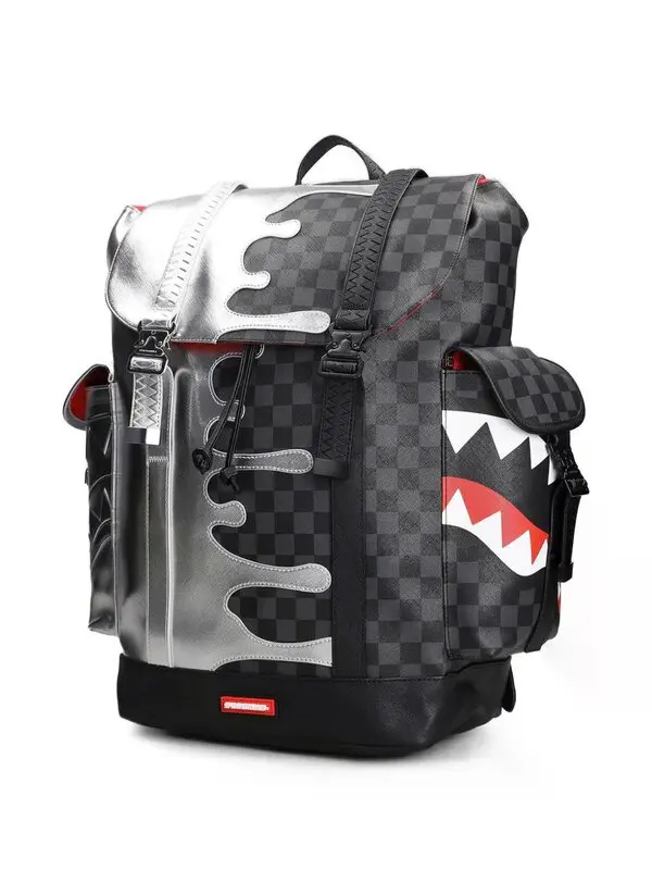 SPRAYGROUND Check Pattern Shark Backpack