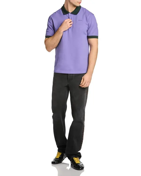 Marni Slim Fit Short Sleeve Polo Shirt
