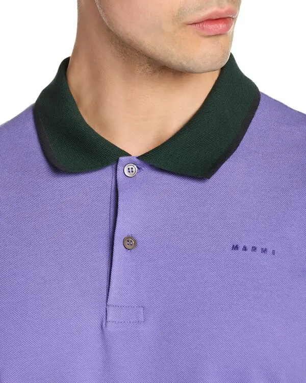 Marni Slim Fit Short Sleeve Polo Shirt