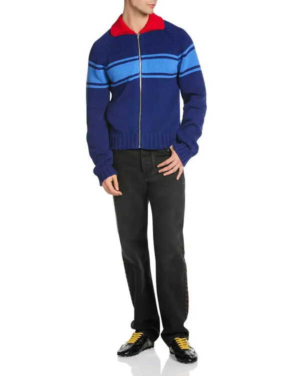 Marni Zip Front Cardigan Sweater