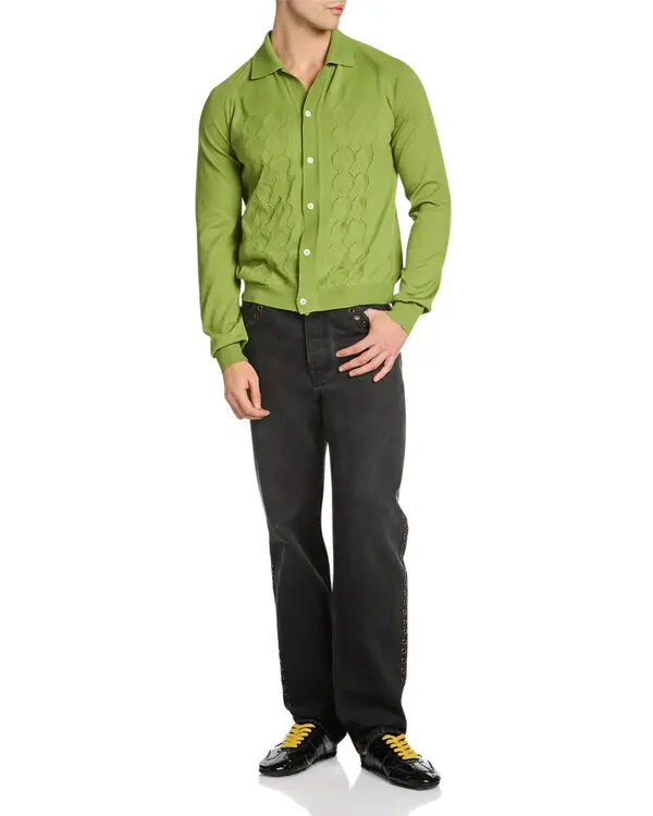 Marni Knitted Polo Cardigan