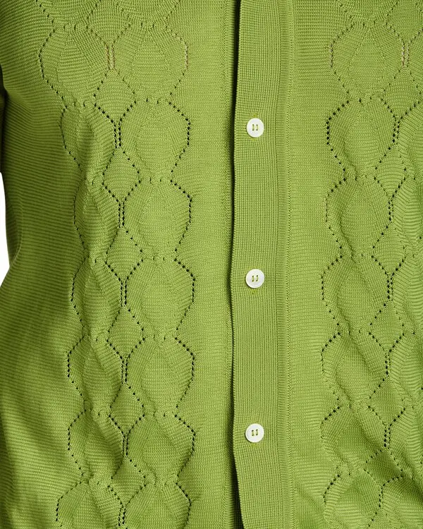 Marni Knitted Polo Cardigan