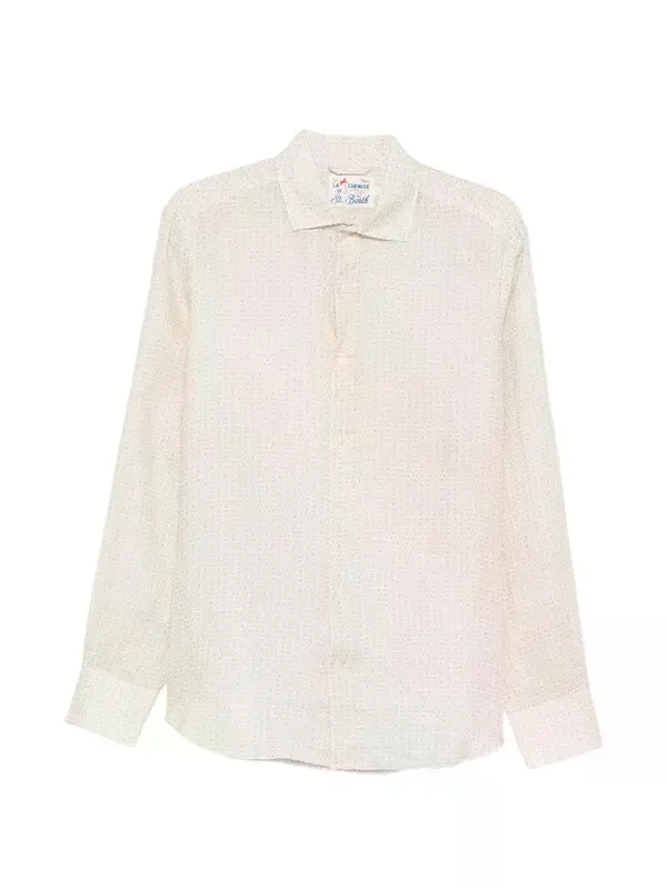 MC2 SAINT BARTH Pamplona Geometric-print Shirt - Neutrals