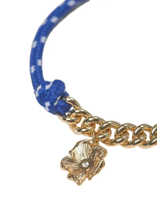 Maje Cord And Chain Charm Bracelet