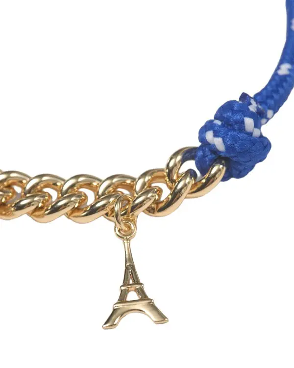 Maje Cord And Chain Charm Bracelet