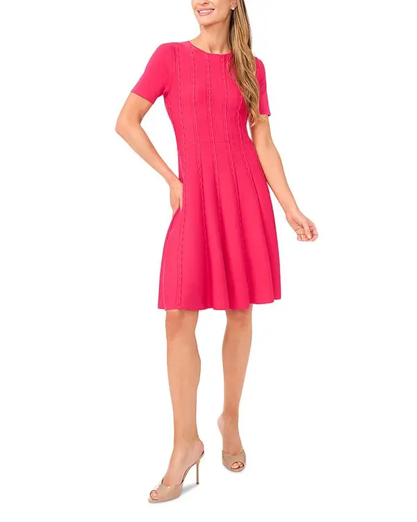 Ted Baker London Ella Ribbon Stitch Mini Dress - Cranberry