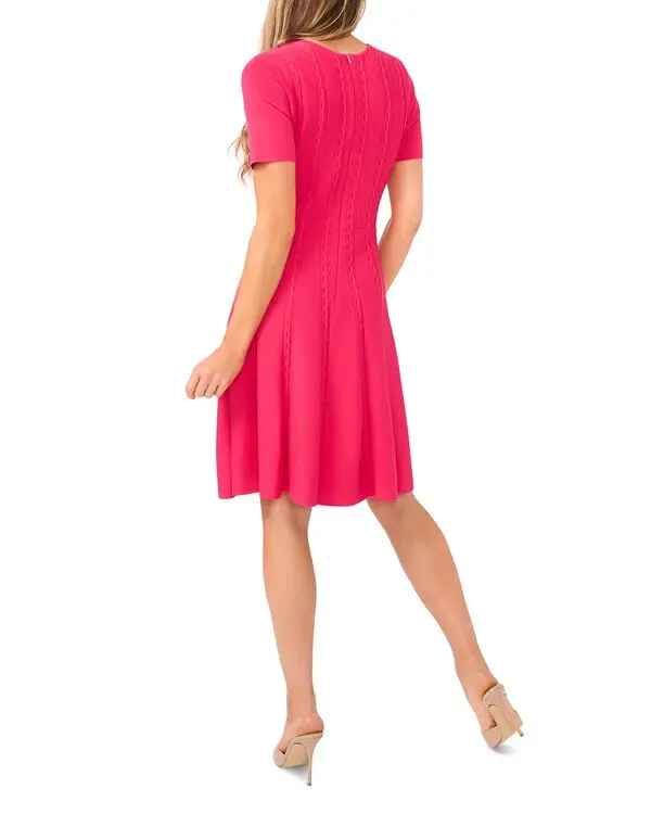 Ted Baker London Ella Ribbon Stitch Mini Dress - Cranberry