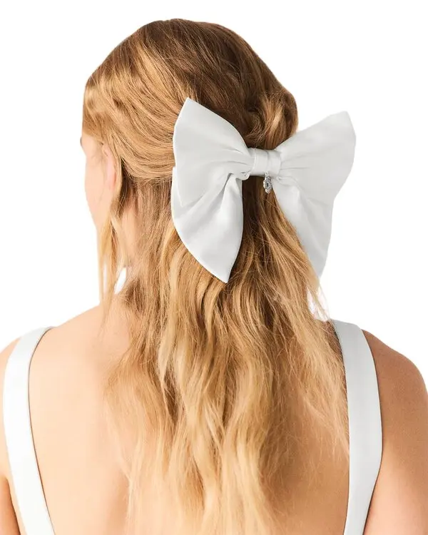 Maje Satin Silk Bow Barrette