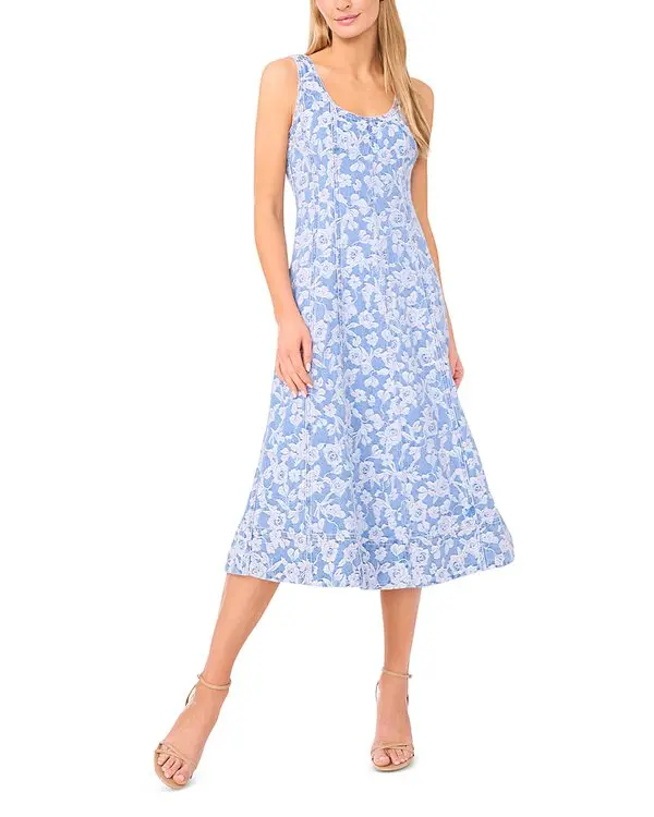 Ted Baker London Nara Rose Print Princess Seam Dress