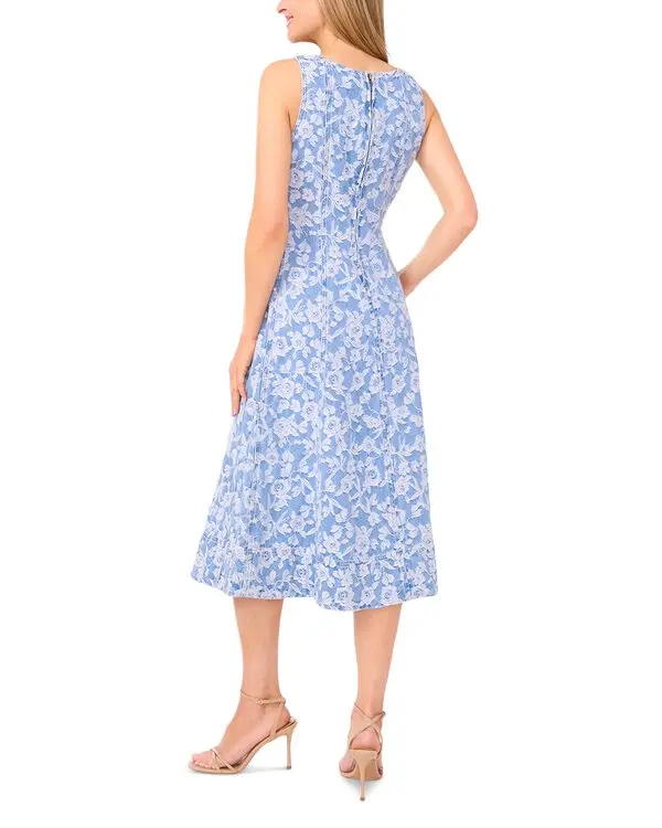 Ted Baker London Nara Rose Print Princess Seam Dress