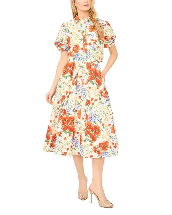 Ted Baker London Mari Gathered Floral Midi Skirt