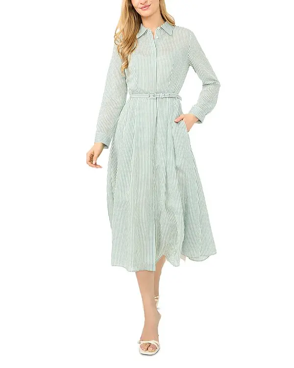 Ted Baker London Striped Belted Shirt Dress