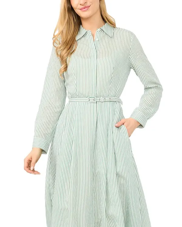 Ted Baker London Striped Belted Shirt Dress