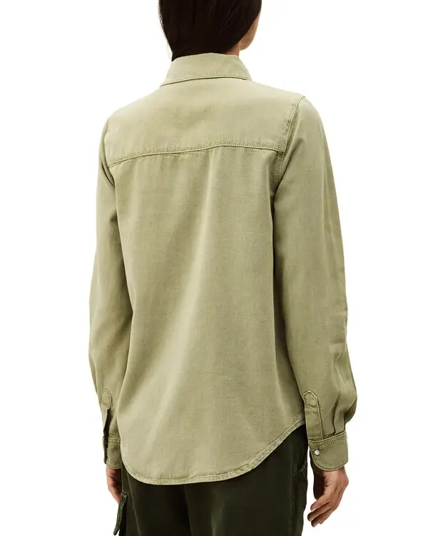 Ba&sh Jada Button Front Shirt - Khaki