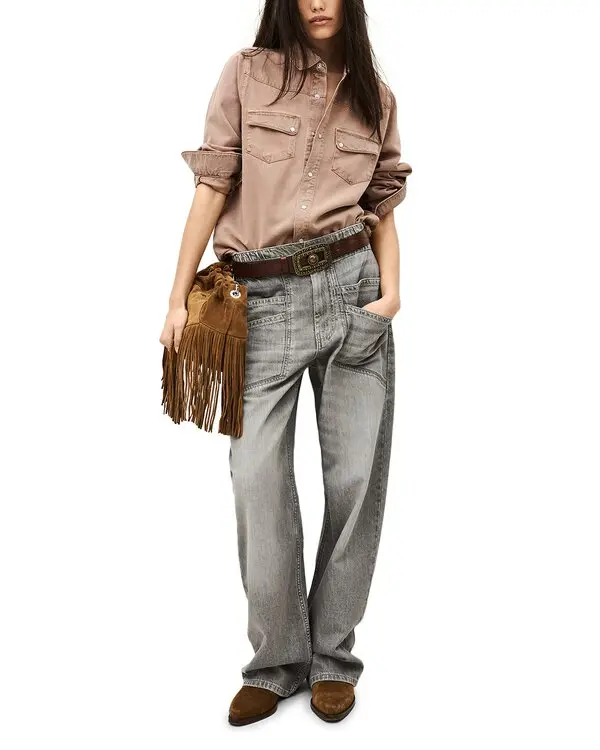 Ba&sh Jada Button Front Shirt