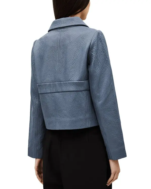Ba&sh Borfeo Cropped Leather Jacket