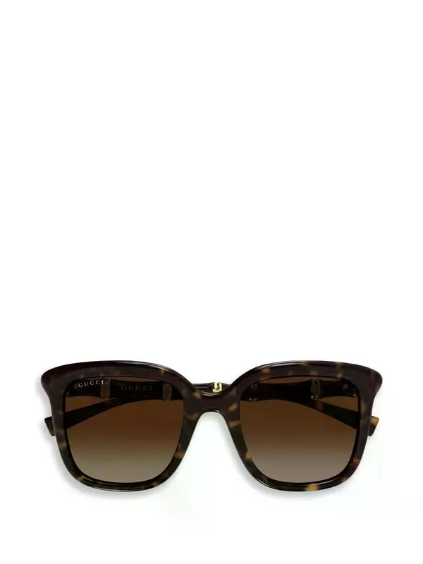 Gucci Square Frame Sunglasses - Brown