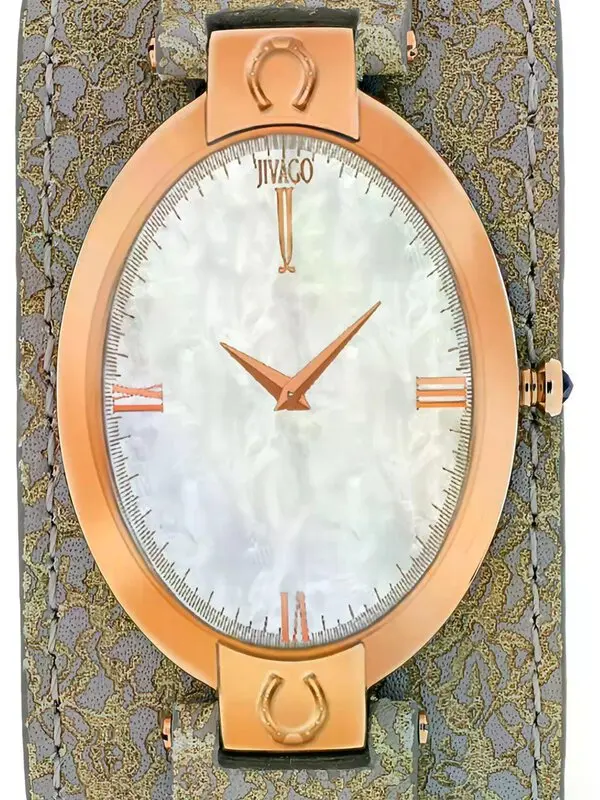 JIVAGO 30mm Oval Watch With Horseshoe Motif