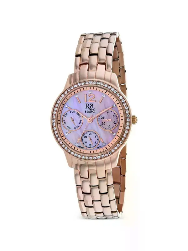 ROBERTO BIANCI Valentini Crystal-embellished Watch With Dial - Pink
