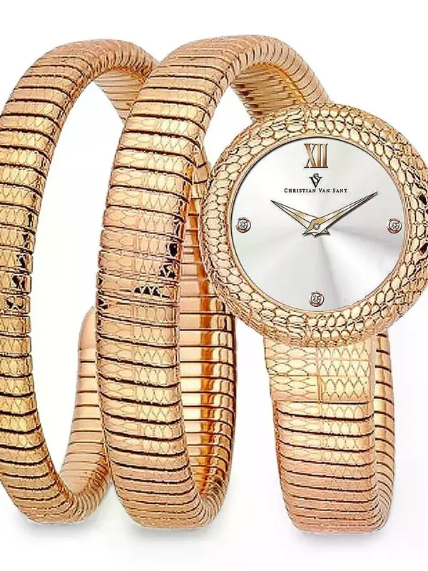 CHRISTIAN VAN SANT Naga 28mm Watch With Snake-effect Bezel
