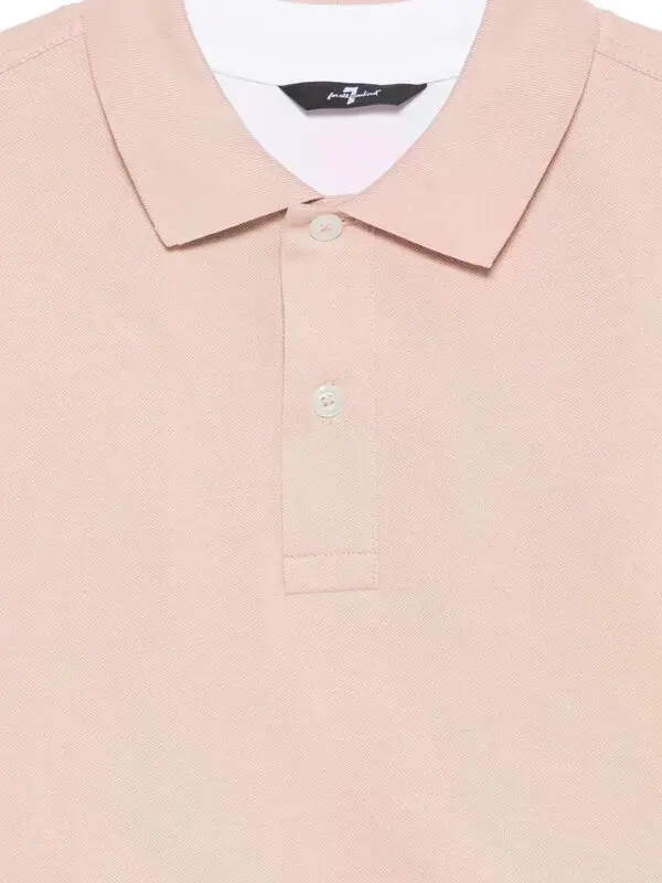 7 For All Mankind Layered-effect Polo Shirt
