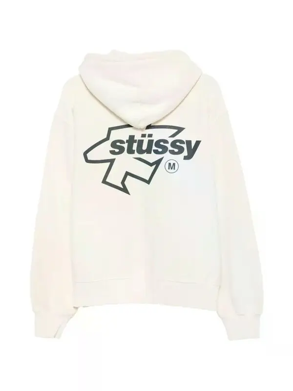StÜssy Logo-print Zip-up Hoodie