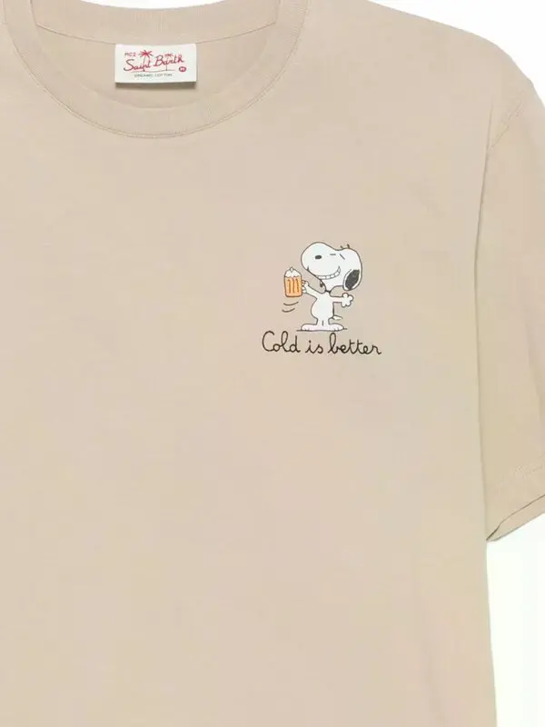 MC2 SAINT BARTH X Peanuts Portofino Graphic-print T-shirt - Neutrals