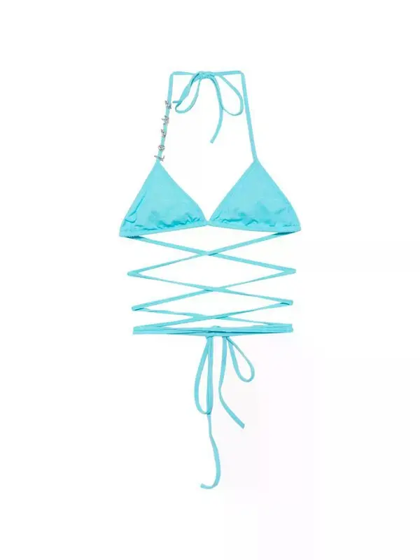 Loewe Anagram Jacquard Wrap-around Bikini Top