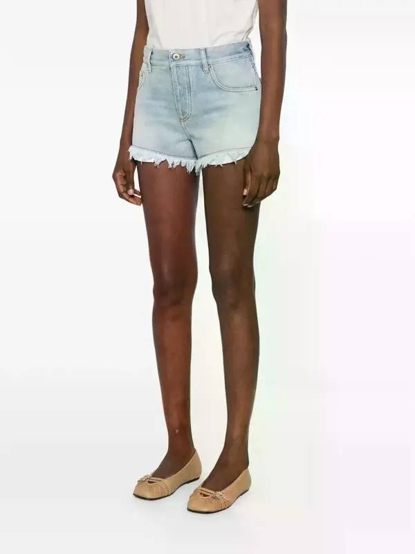 Loewe X Paula's Ibiza Frayed-edge Shorts