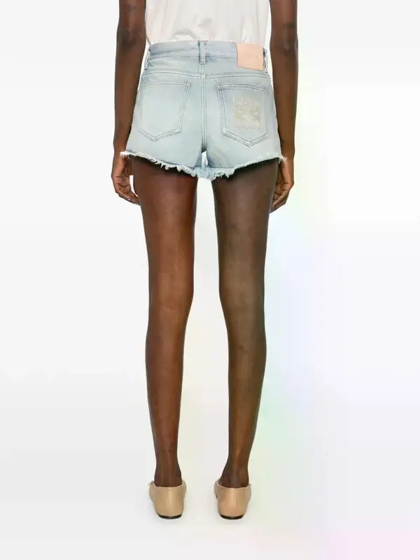 Loewe X Paula's Ibiza Frayed-edge Shorts