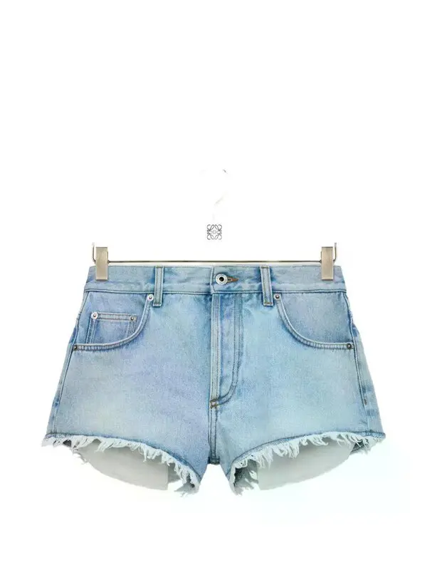Loewe X Paula's Ibiza Frayed-edge Shorts