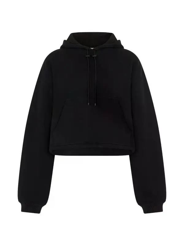 THE MANNEI Cropped Drawstring Hoodie