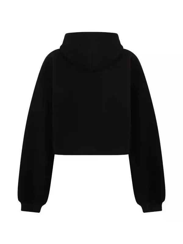 THE MANNEI Cropped Drawstring Hoodie