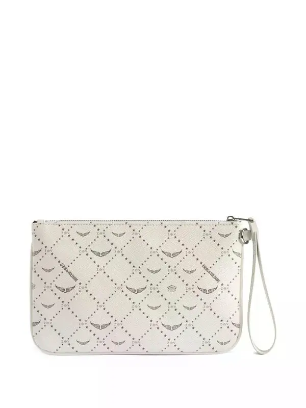 Zadig&Voltaire Logo-print Zip Clutch Bag