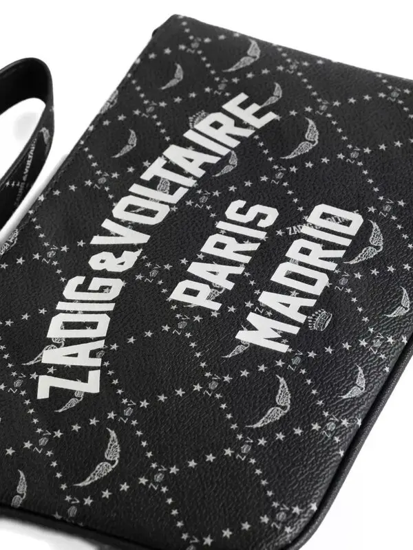 Zadig&Voltaire X St. Barth Logo Print Clutch Bag