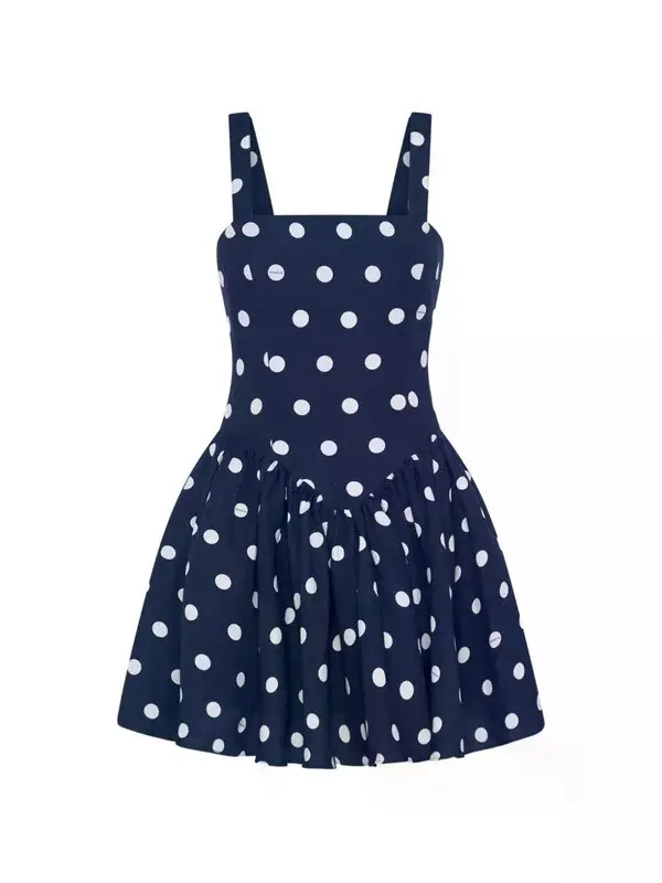 NICHOLAS Vittoria" Polka Dot Dress - Blue