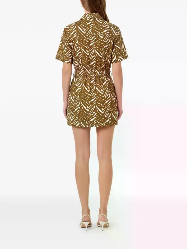 NICHOLAS Zebra Print Mini Dress