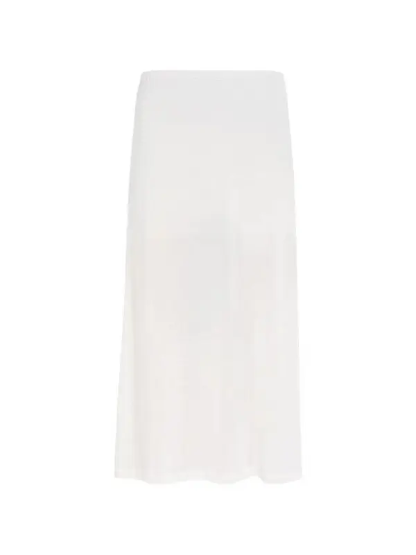 AKYN Sheer Fine-knit Midi Skirt