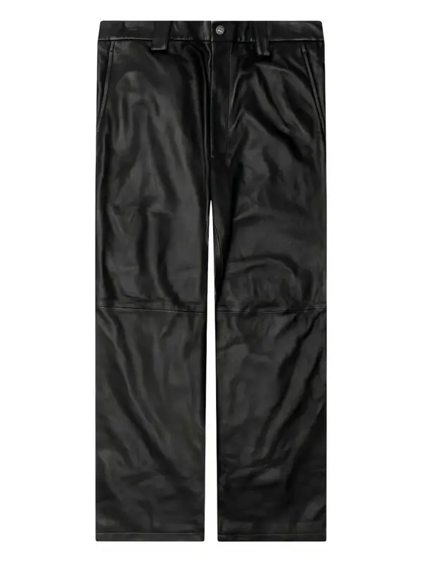 NAHMIAS Leather Trousers - Black