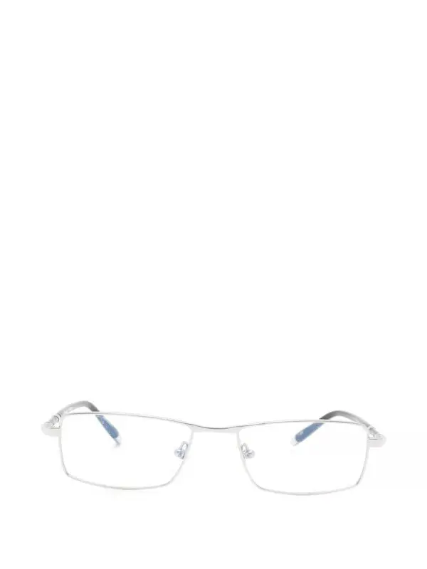 S.t. Dupont Rectangle Frame Eyeglasses - Silver
