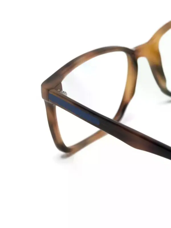 SOCIEL Tortoiseshell-effect Rectangle-frame Eyeglasses