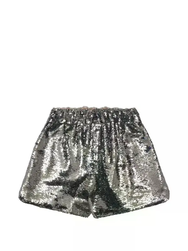 Simone Rocha Sequin Embellished Shorts - Silver