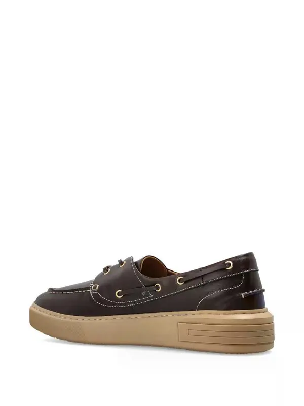 Bally Lift Leather Contrast-stitched Sneakers