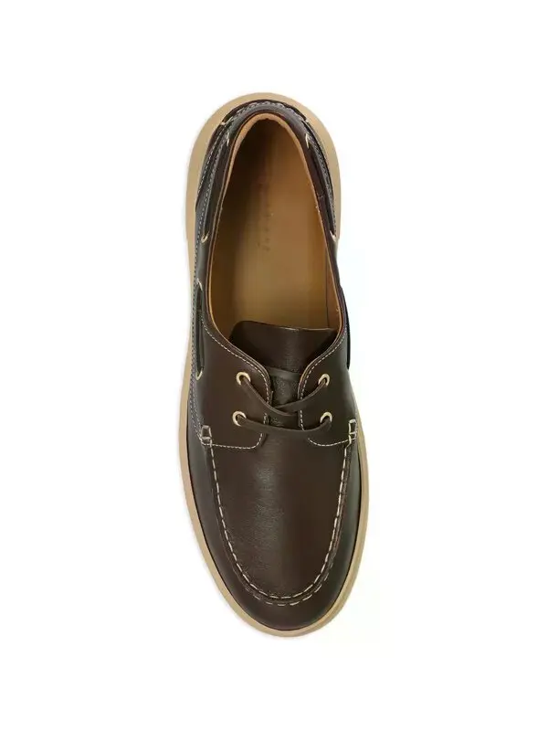 Bally Lift Leather Contrast-stitched Sneakers