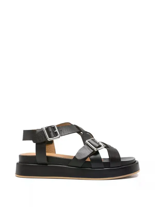 ANNA F. Crossover Strap Sandals