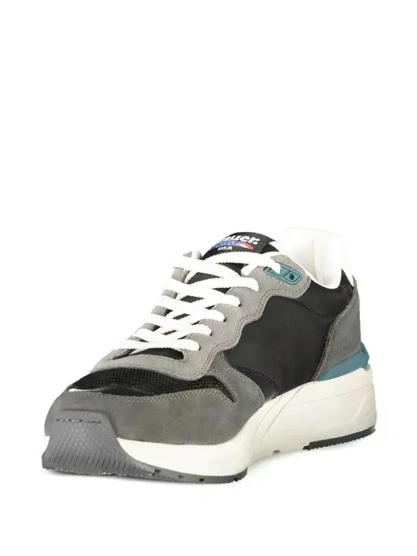 BLAUER. Paneled Lace-up Sneakers