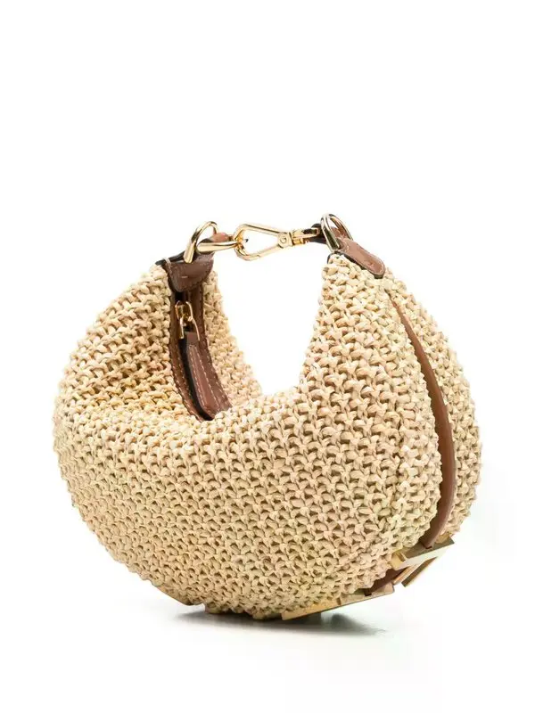 Fendi Mini Raffia Tote Bag