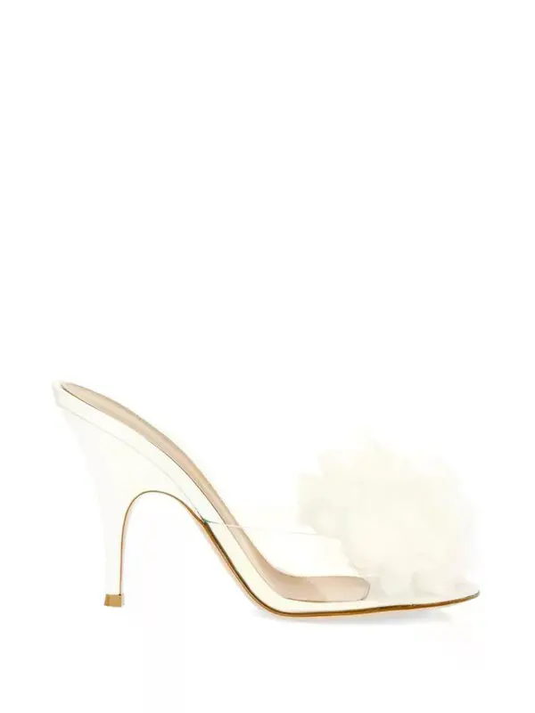 GIANVITO ROSSI Igea Floral Appliqué Stiletto Sandals