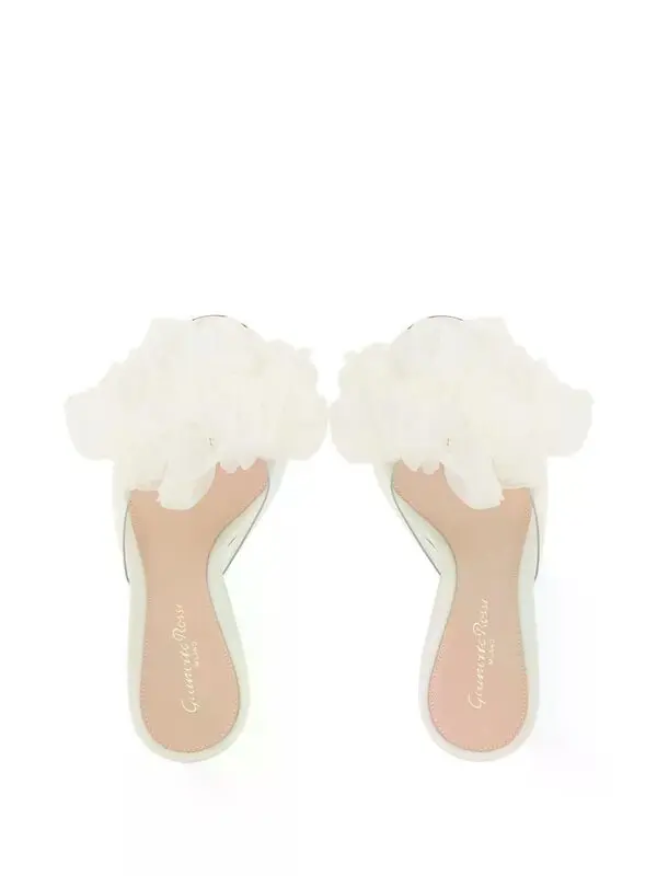 GIANVITO ROSSI Igea Floral Appliqué Stiletto Sandals